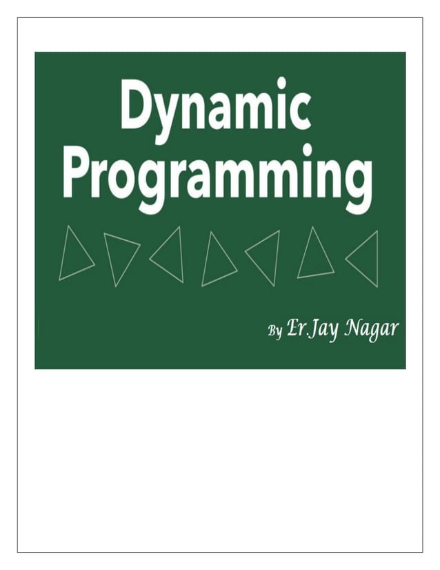 Dynamic programming | PDF