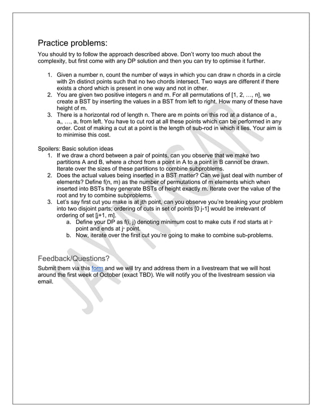 Dynamic programming | PDF