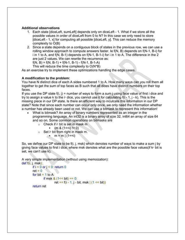 Dynamic Programming Pdf