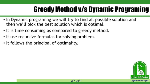 Dynamic programming | PPT
