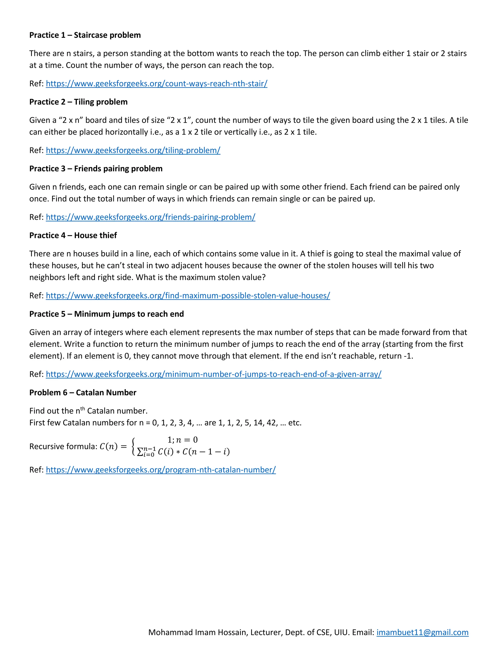 Ds And Algo 6 Dynamic Programming Pdf Programming Languages Computing