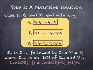 Dynamic programming lcs | PDF