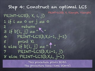 Dynamic programming lcs | PDF