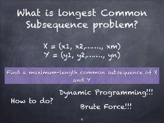 Dynamic programming lcs | PDF