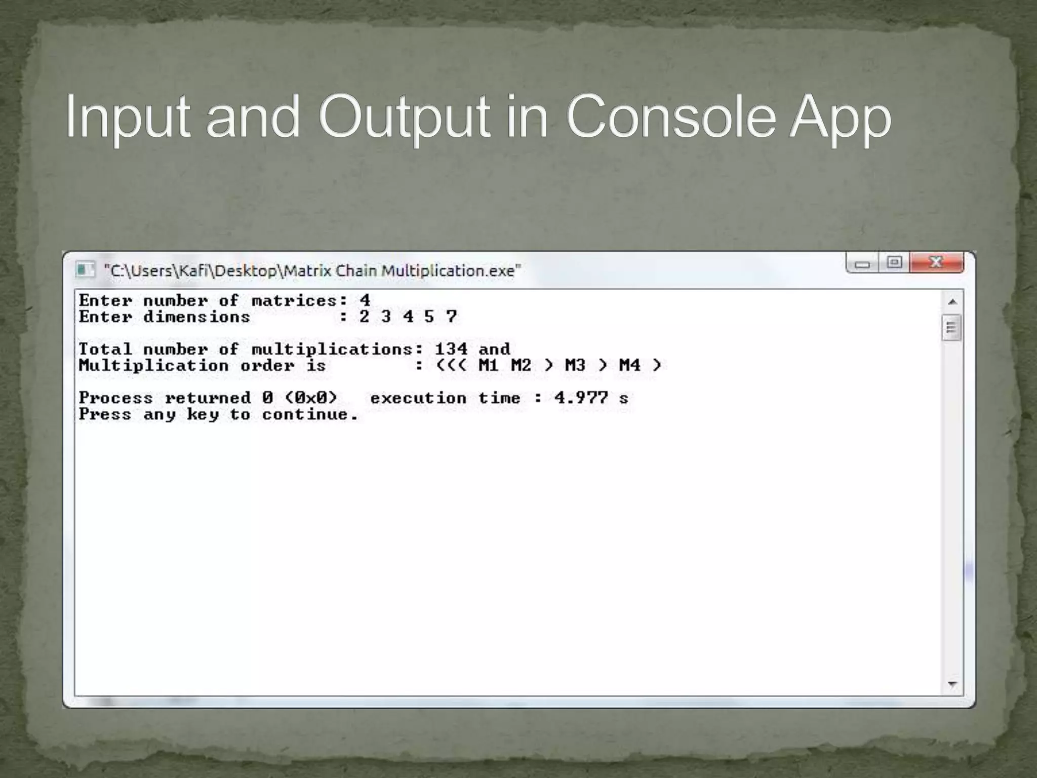 Dynamic Programming Matrix Chain Multiplication Pptx Programming Languages Computing