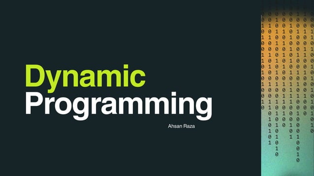 Dynamic Programming Intro in Algorithm Design | PPT Dynamic Programming Intro in Algorithm Design | PPT