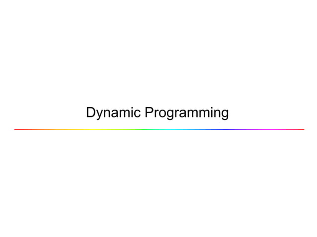 Dynamic programming class 16 | PPTX