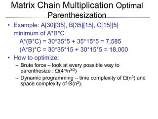 Dynamic programming class 16 | PPTX