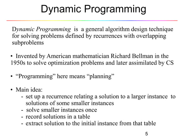 Dynamic programming class 16 | PPTX