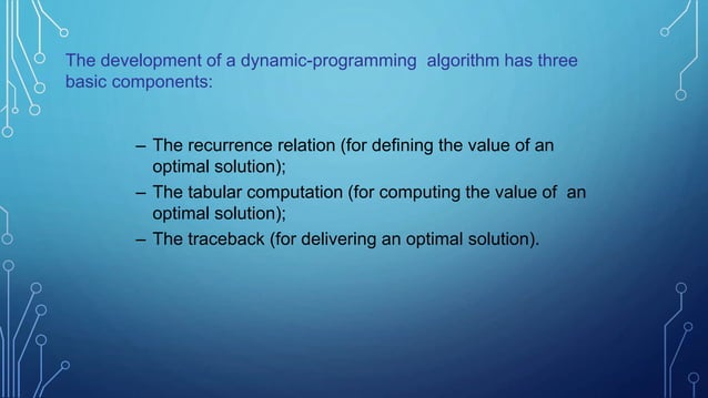 Dynamic programming (dp) in Algorithm | PPT Dynamic programming (dp) in Algorithm | PPT