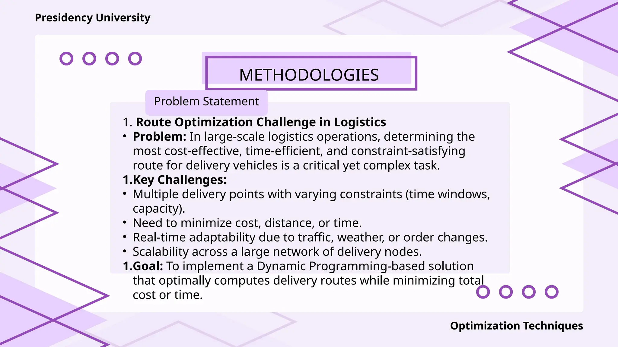Dynamic programming for route optimization in logistic.pptx