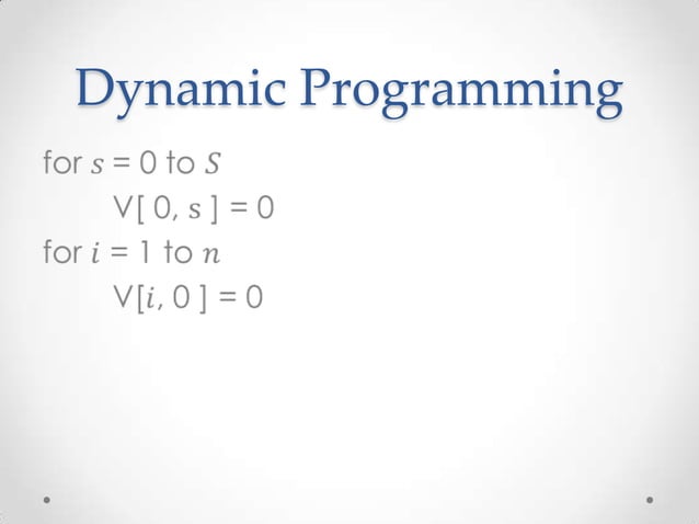 Knapsack Problem | PPTX | Programming Languages | Computing