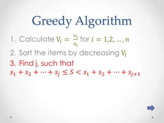 Knapsack Problem | PPTX