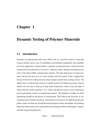 Dynamic Properties of Polymer Materials | PDF