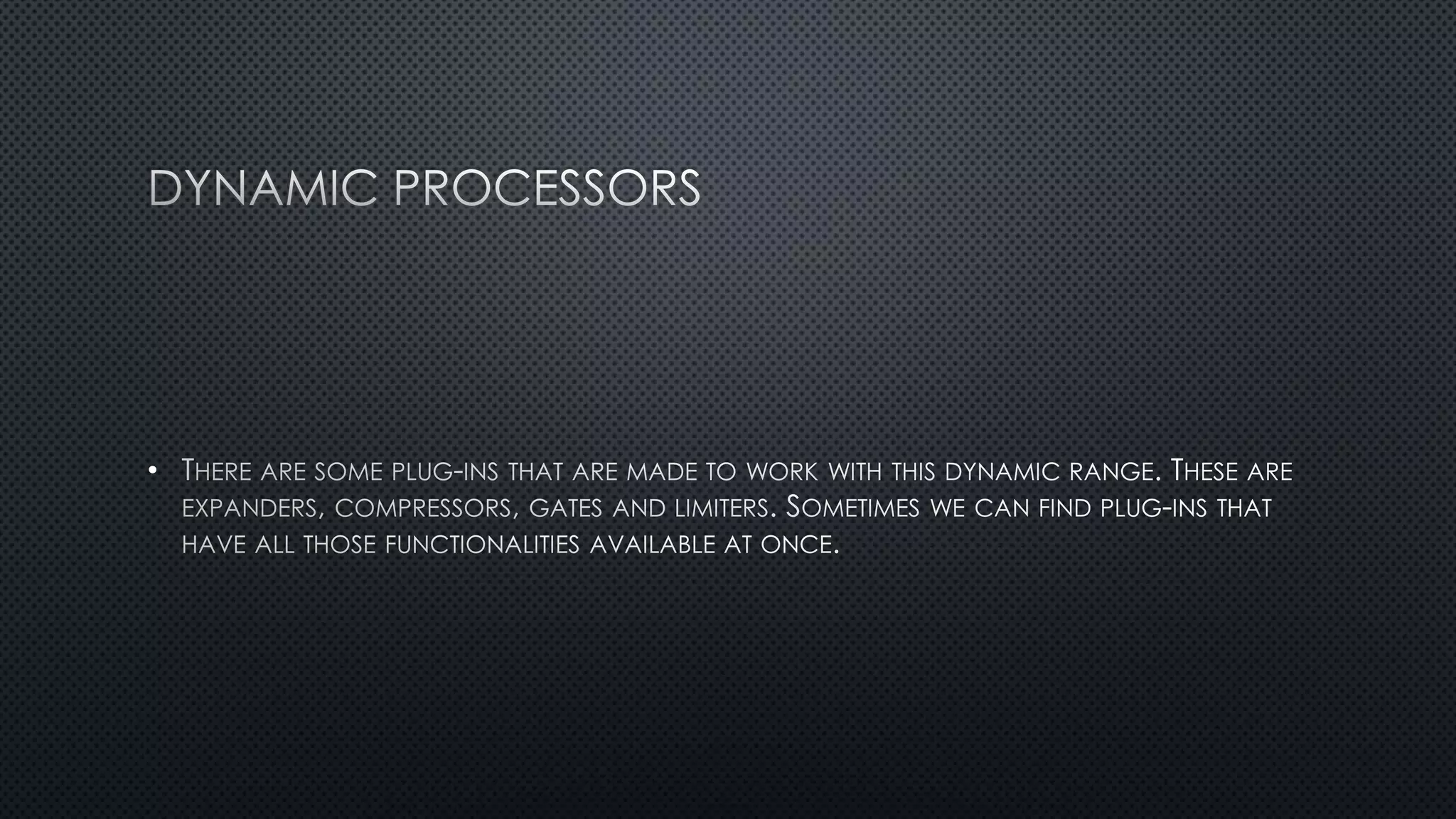 Dynamic range | PPTX