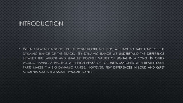 Dynamic range | PPTX