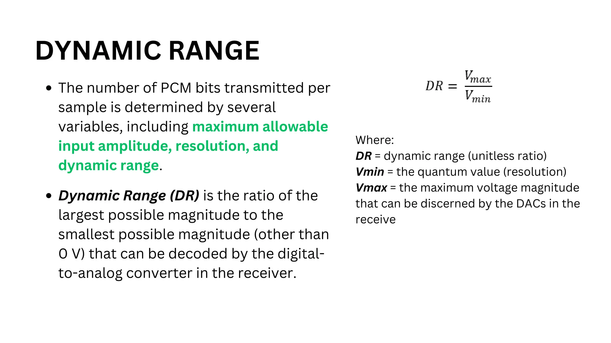 Dynamic Range and Companding Communications | PPT