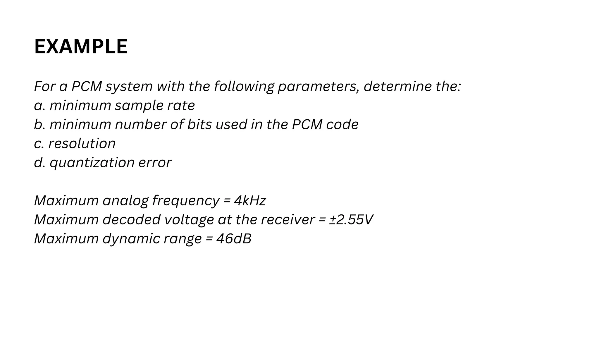 Dynamic Range and Companding Communications | PPT