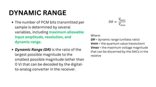 Dynamic Range and Companding Communications | PPT