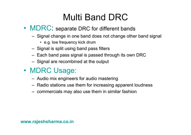 Audio Dynamic Range Compression | PPT