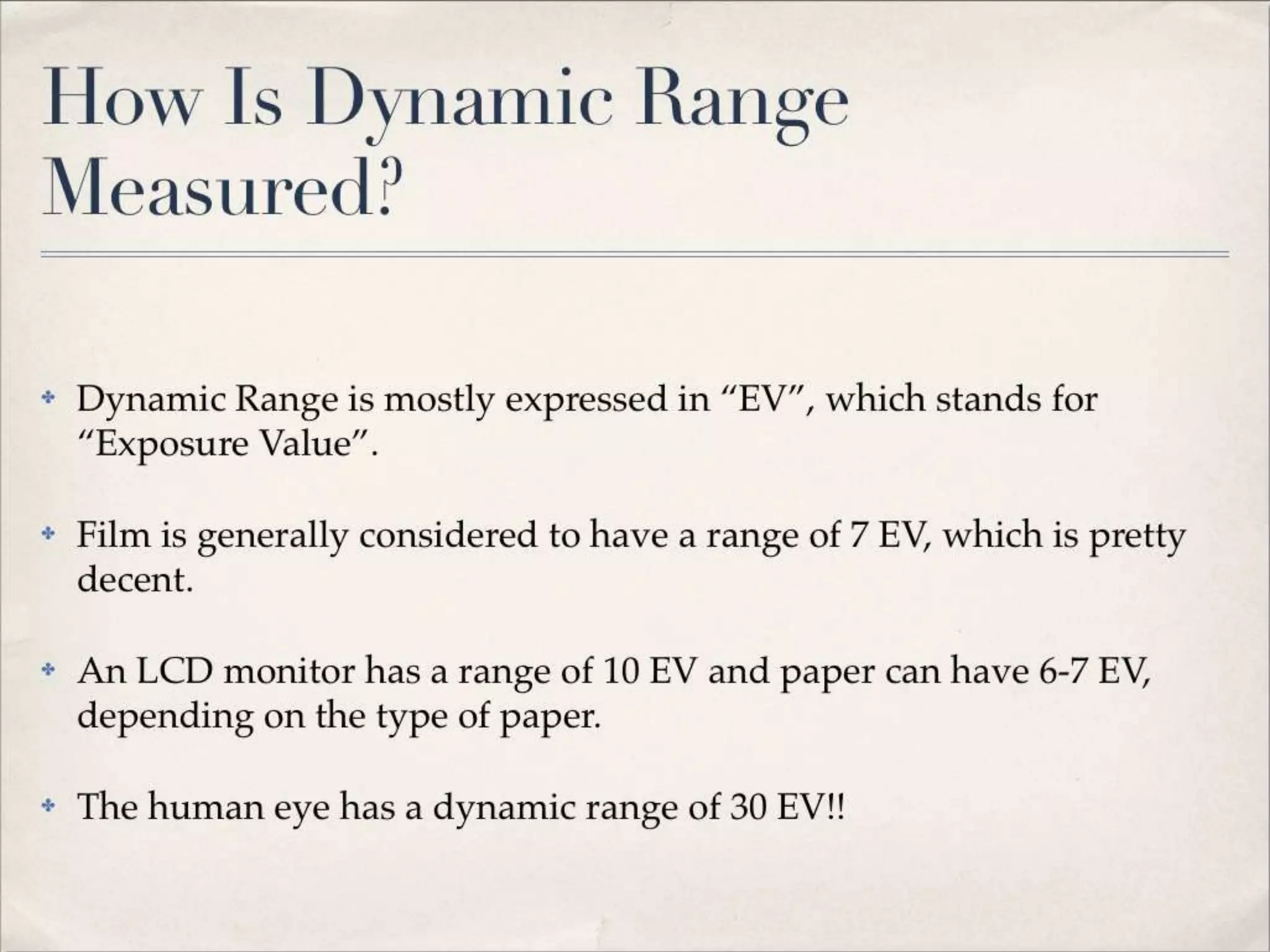 Dynamic Range Presentation By Aakash Rodrigues | PPTX