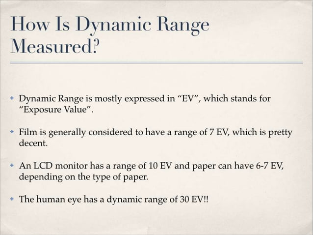 Dynamic Range Presentation By Aakash Rodrigues | PPT
