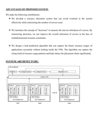Dynamic resource allocation using virtual machines for cloud computing environment | DOCX