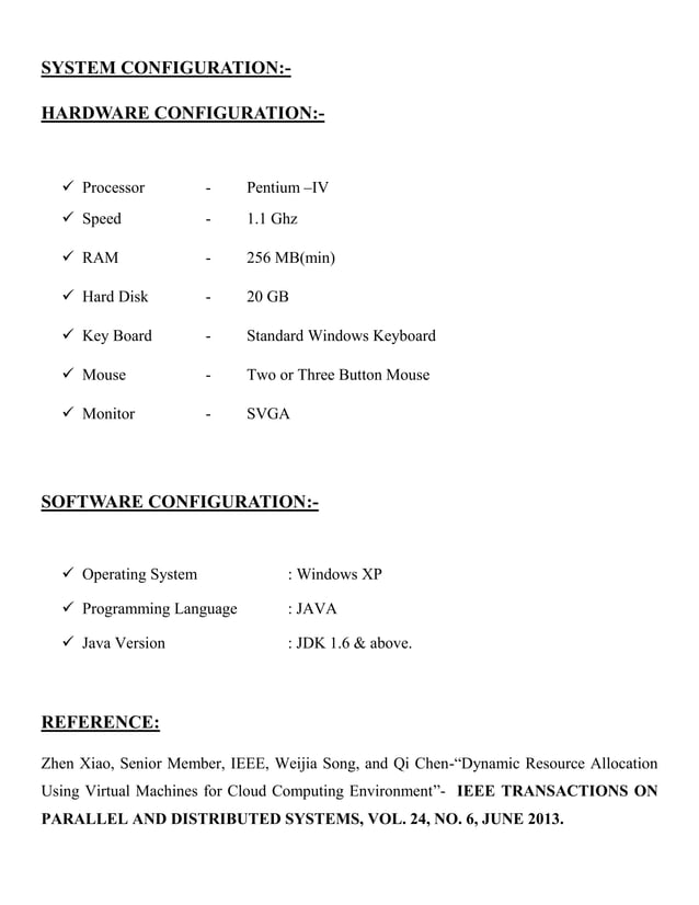 Dynamic resource allocation using virtual machines for cloud computing environment | PDF