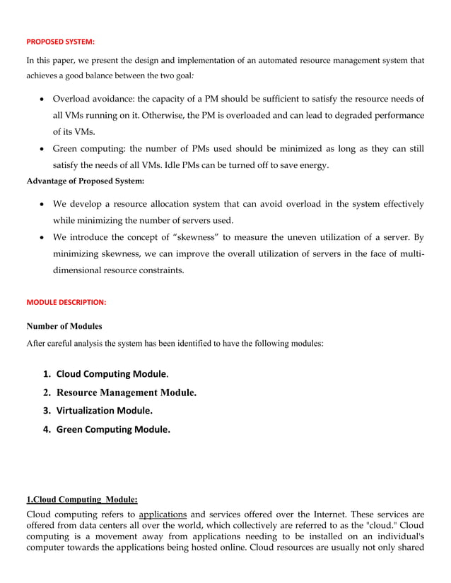 Dynamic resource allocation using virtual machines for cloud computing environment | PDF