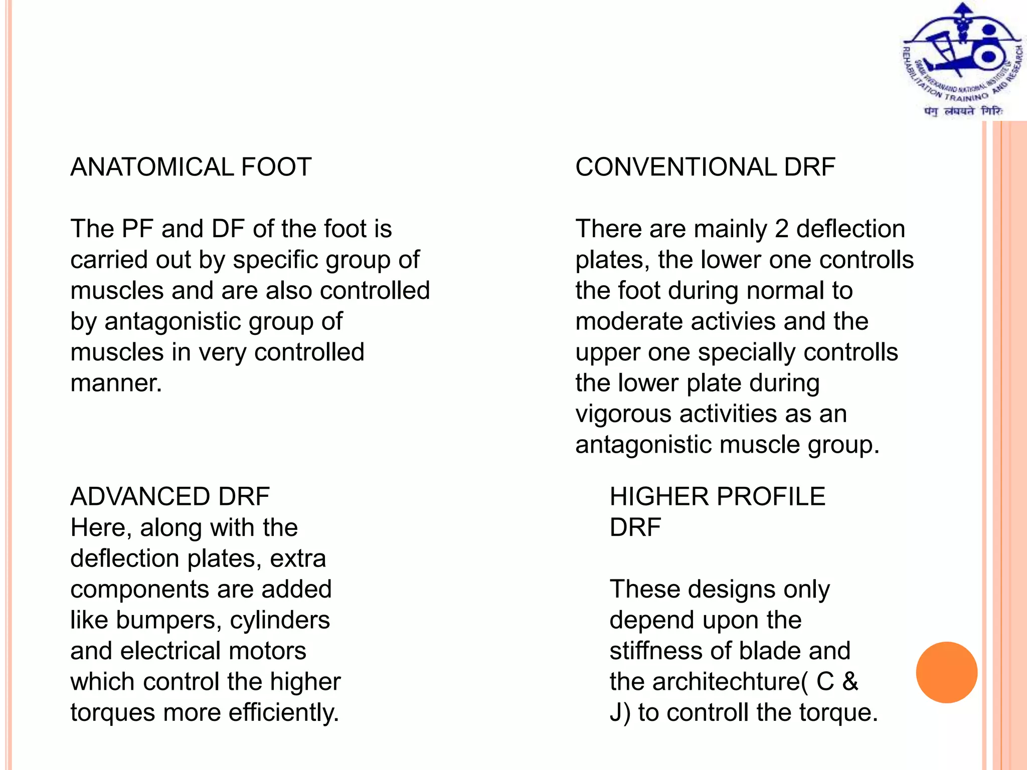 Dynamic response foot | PPTX