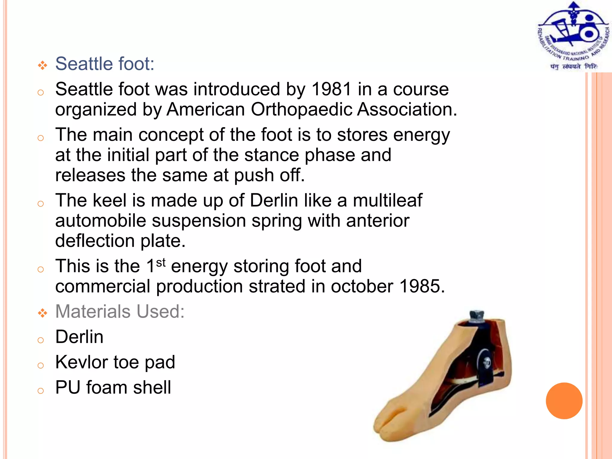 Dynamic response foot | PPTX