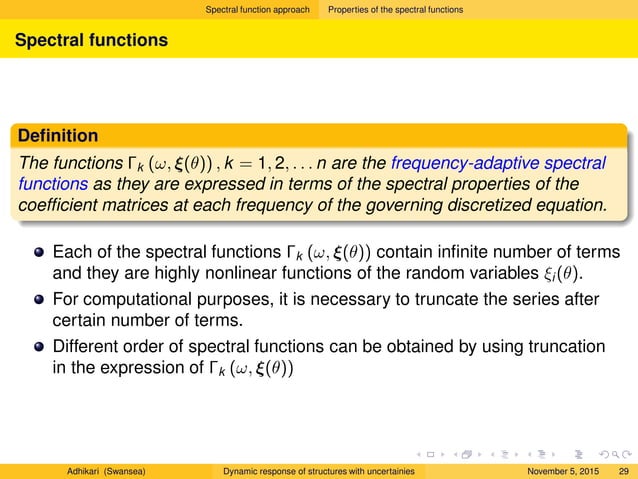Dynamic response of structures with uncertain properties | PPT