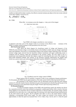 Dynamic response of wound rotor induction generator for wind energy application | PDF