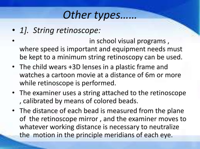 Dynamic retinoscopy | PPTX