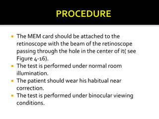 Dynamic retinoscopy | PPT