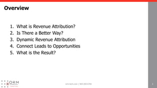 Dynamic Revenue Attribution (Marketing) | PPTX