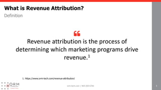Dynamic Revenue Attribution (Marketing) | PPTX