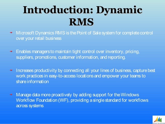Dynamic rms development
