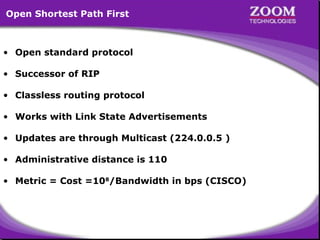 Dynamic routing OSPF 1 | PPT