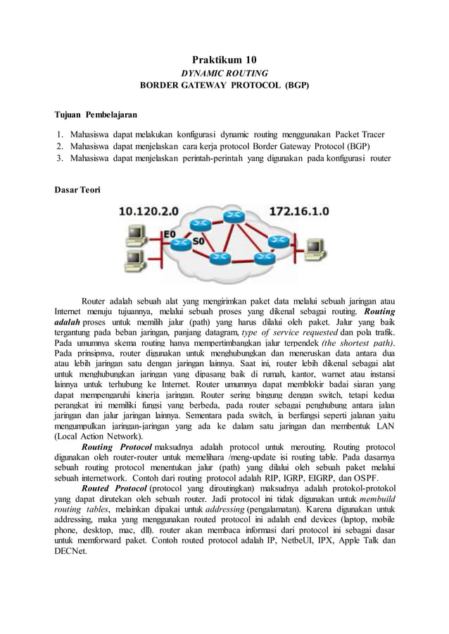Dynamic routing (bgp) | DOCX