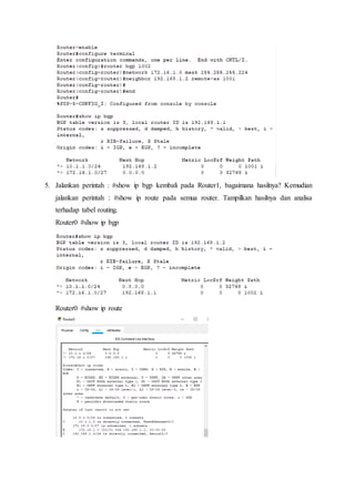 Dynamic routing (bgp) | DOCX