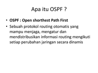 Dynamic routing OSPF | PDF