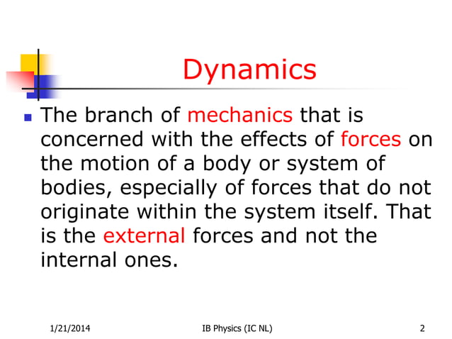 Dynamics | PPTX