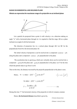 Dynamics, Projectile, impulse, impact | PDF