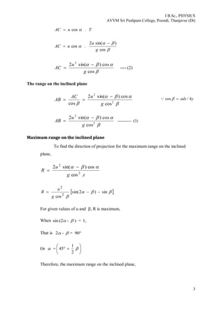 Dynamics, Projectile, impulse, impact | PDF