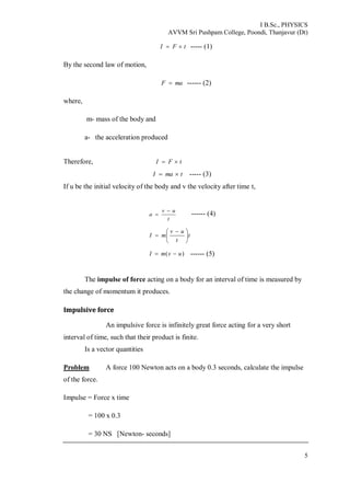 Dynamics, Projectile, impulse, impact | PDF