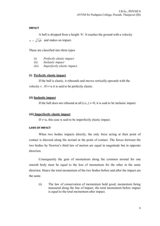 Dynamics, Projectile, impulse, impact | PDF