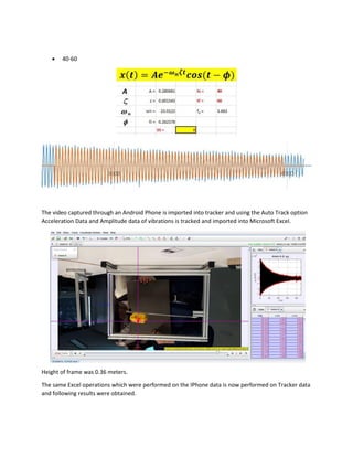 Vibration Analysis of a Frame | PDF