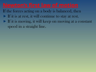 Dynamics, Physics IGCSE slides for teaching | PPTX