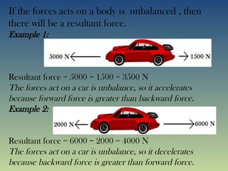 Dynamics, Physics IGCSE slides for teaching | PPTX